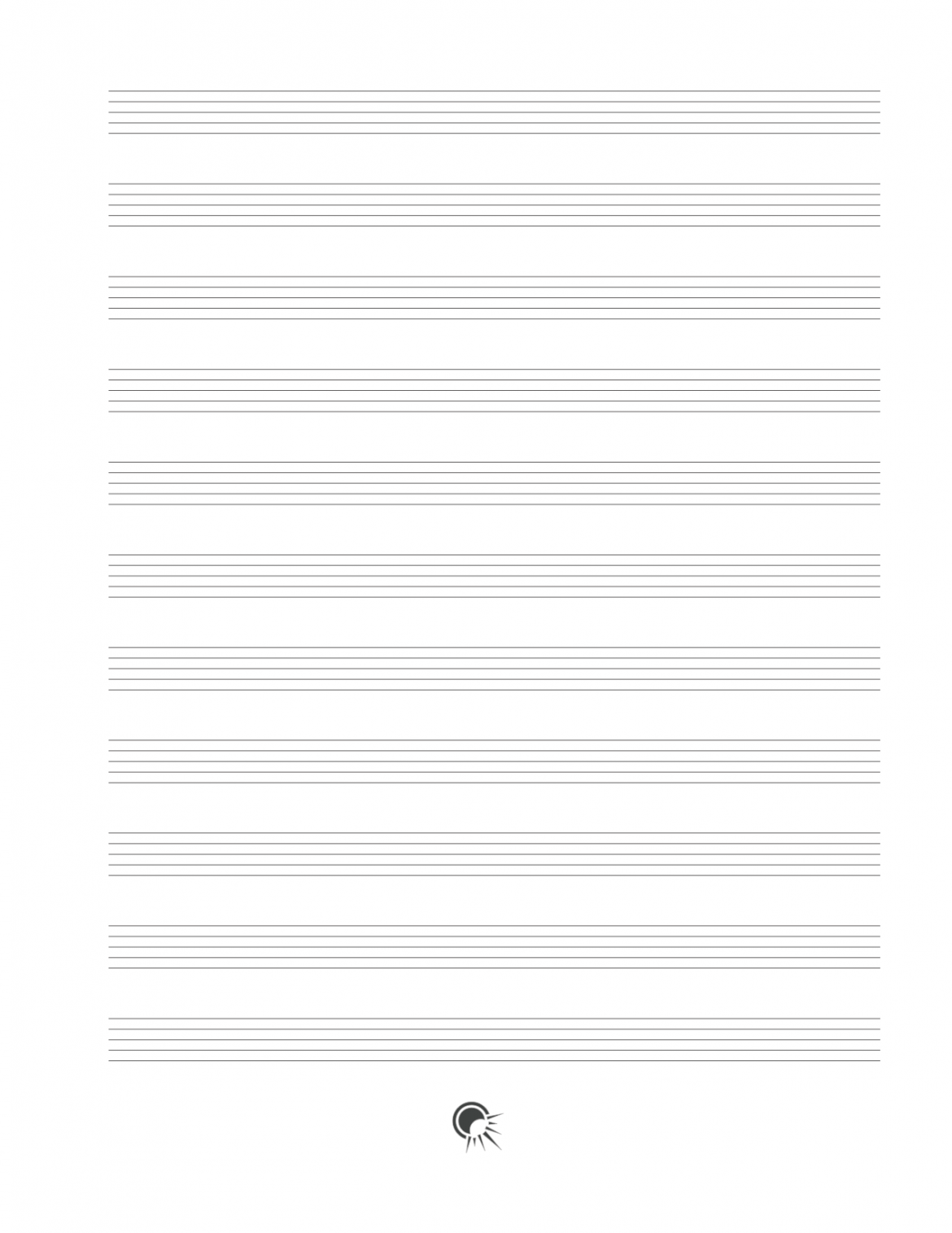 HOJAS PENTAGRAMADAS EN BLANCO – La Nueva Bagatela