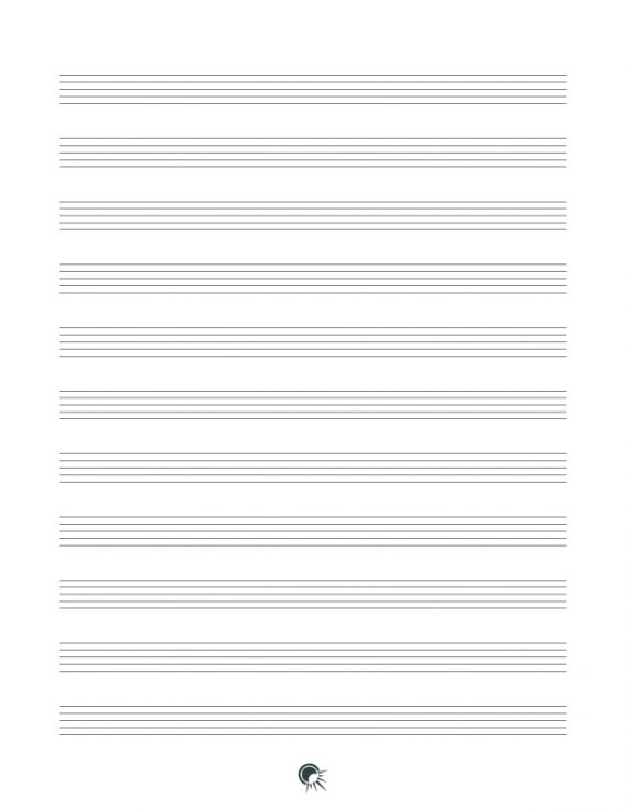 HOJAS PENTAGRAMADAS EN BLANCO – La Nueva Bagatela